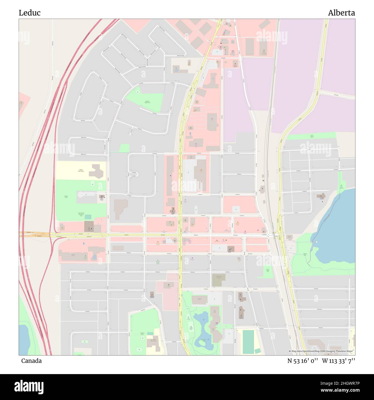 Mappa di leduc alberta canada immagini e fotografie stock ad alta ...