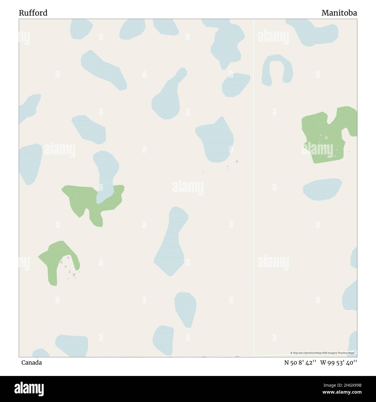 Rufford, Canada, Manitoba, N 50 8' 42'', W 99 53' 40'', mappa, mappa ...
