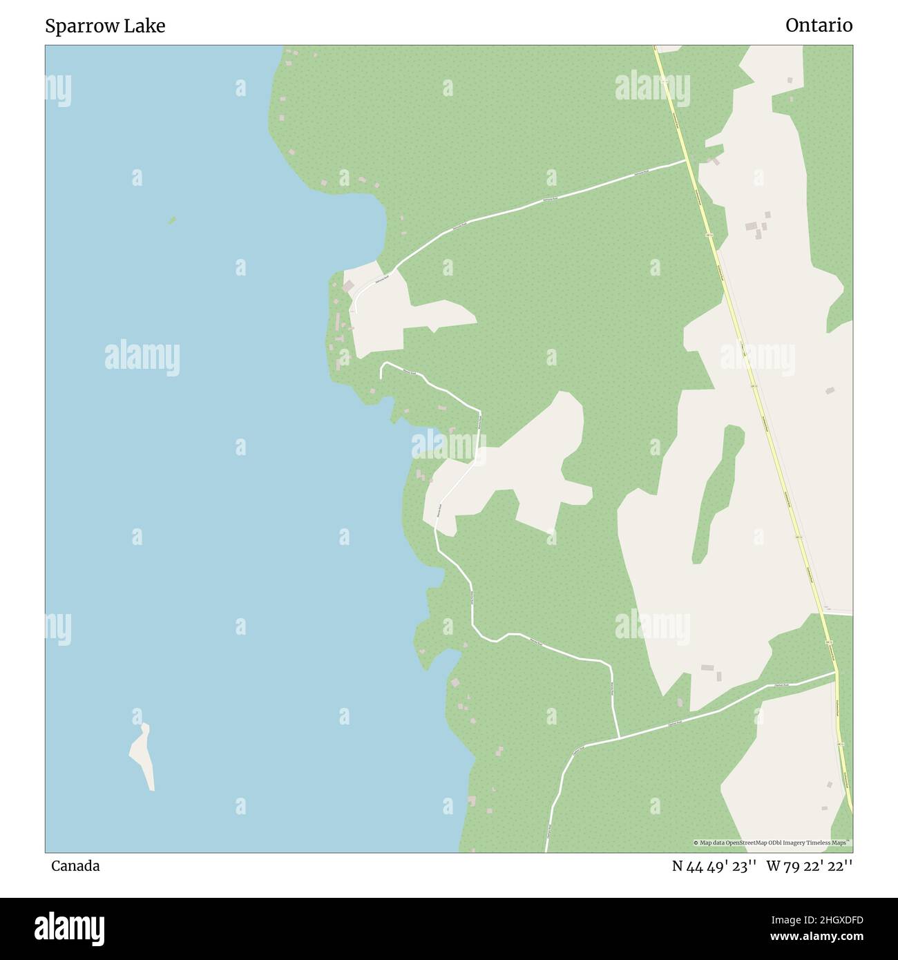 Mappa del lago ontario ontario immagini e fotografie stock ad alta ...