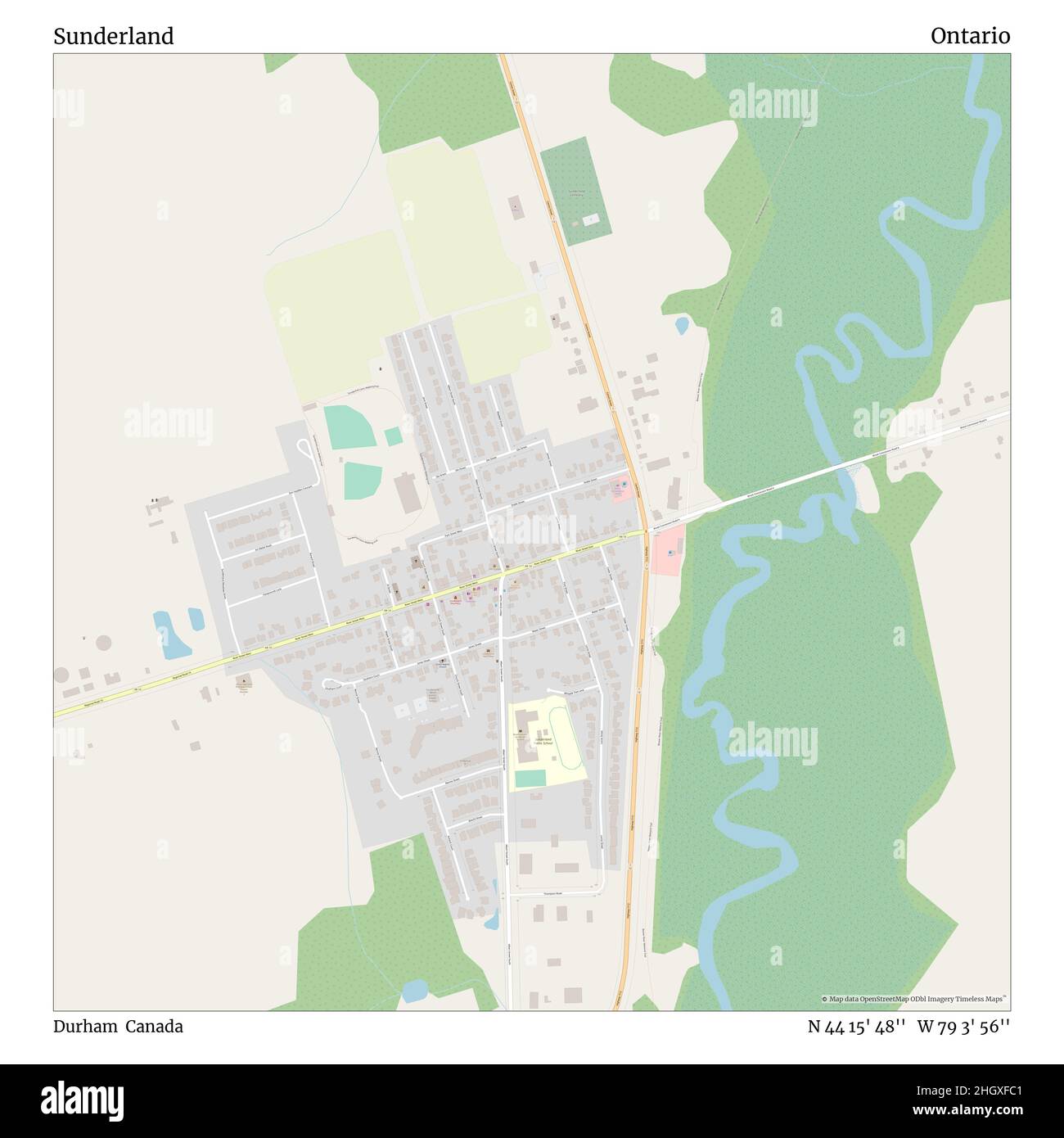 Mappa di sunderland ontario immagini e fotografie stock ad alta ...