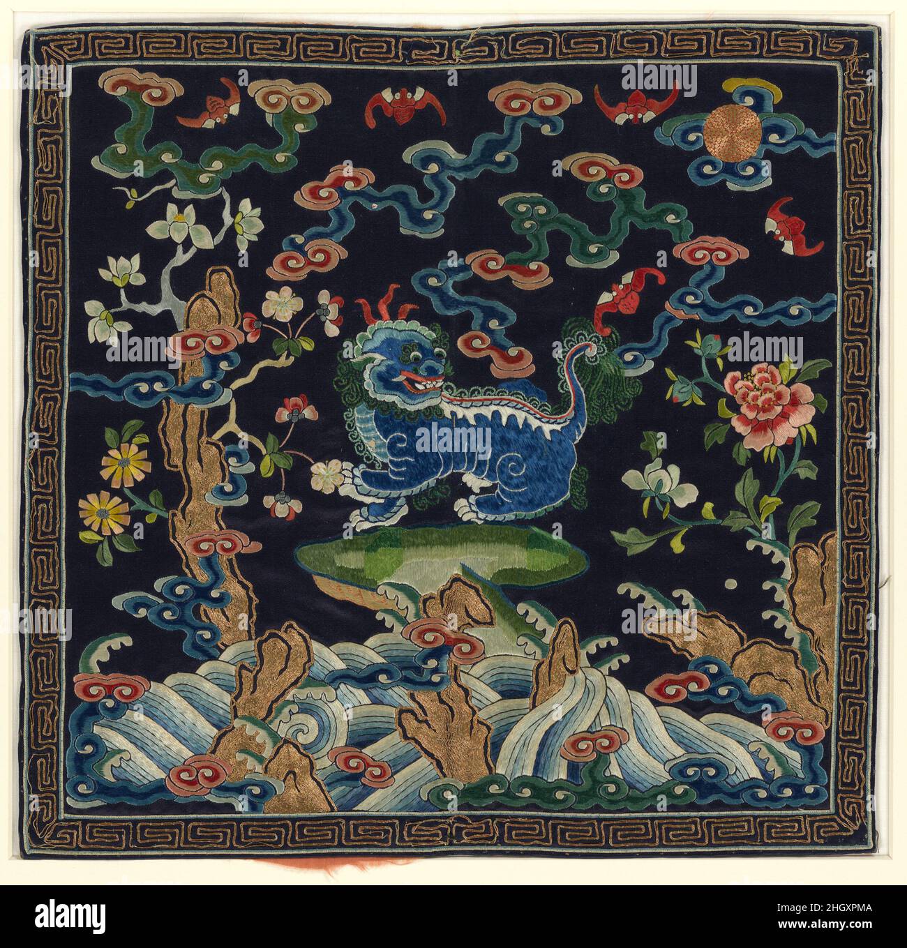 Distintivo di rango con leone 19th Century Cina. Distintivo di rango ...