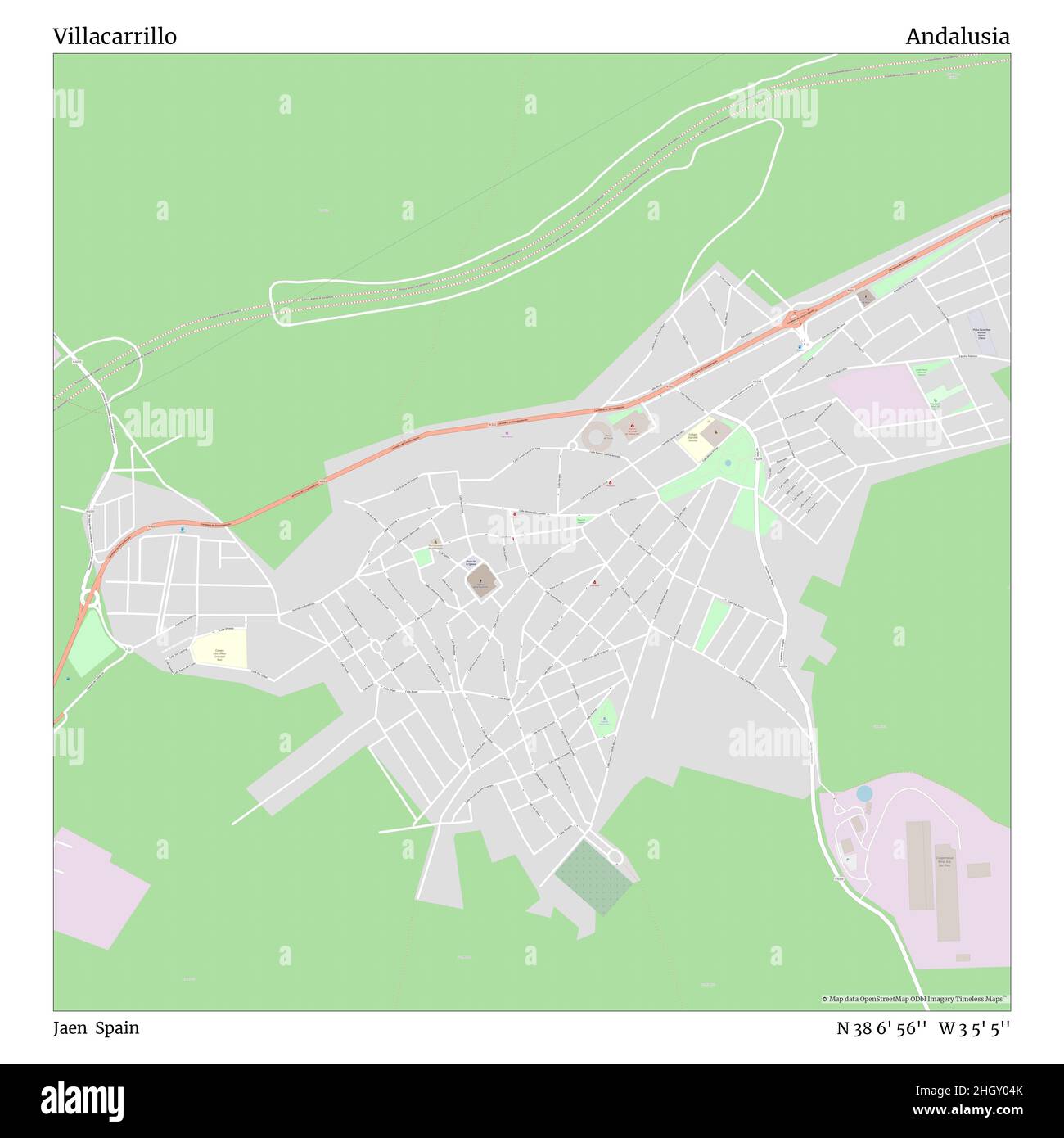 Mappa di villacarrillo immagini e fotografie stock ad alta risoluzione ...