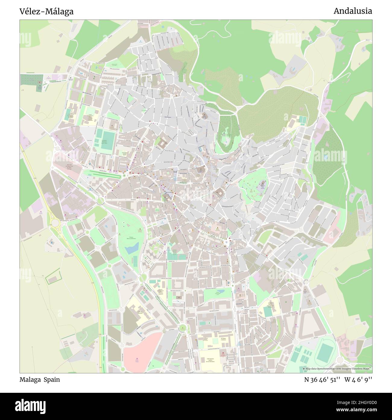 Mappa di velez malaga immagini e fotografie stock ad alta risoluzione ...