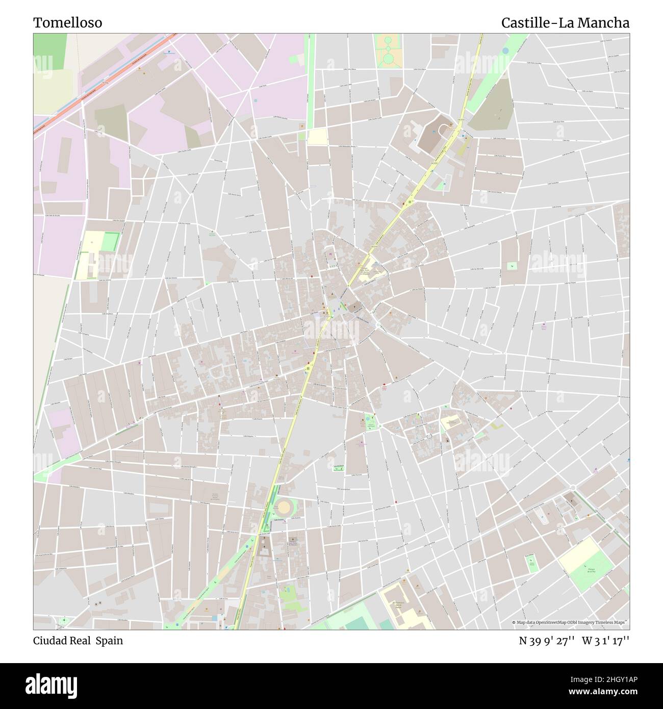 Mappa di tomelloso spagna immagini e fotografie stock ad alta ...