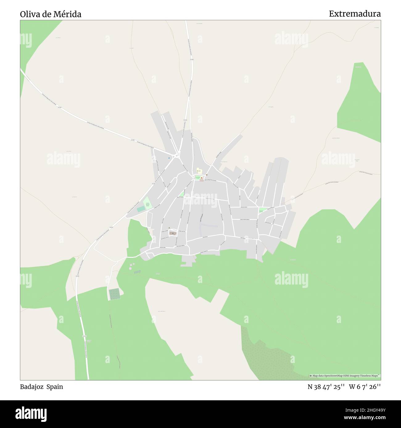Mappa di merida spagna immagini e fotografie stock ad alta risoluzione ...