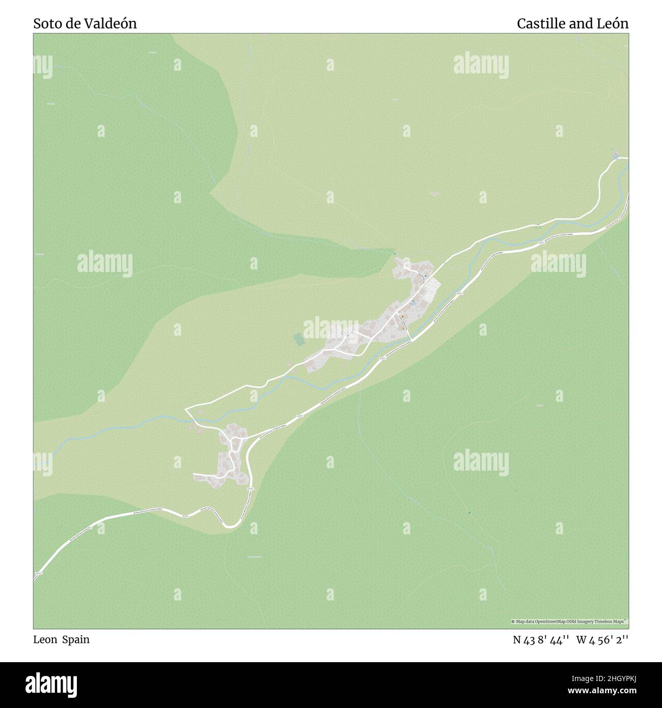Soto de Valdeón, Leon, Spagna, Castiglia e León, N 43 8' 44''', W 4 56 ...