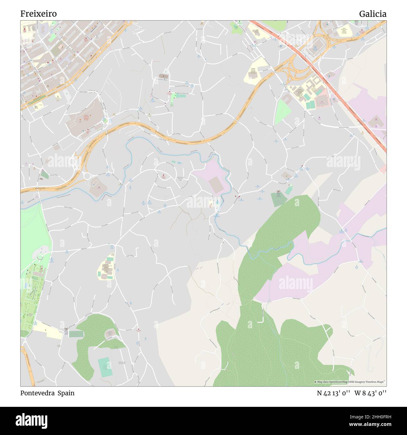 Mappa di pontevedra spagna immagini e fotografie stock ad alta ...