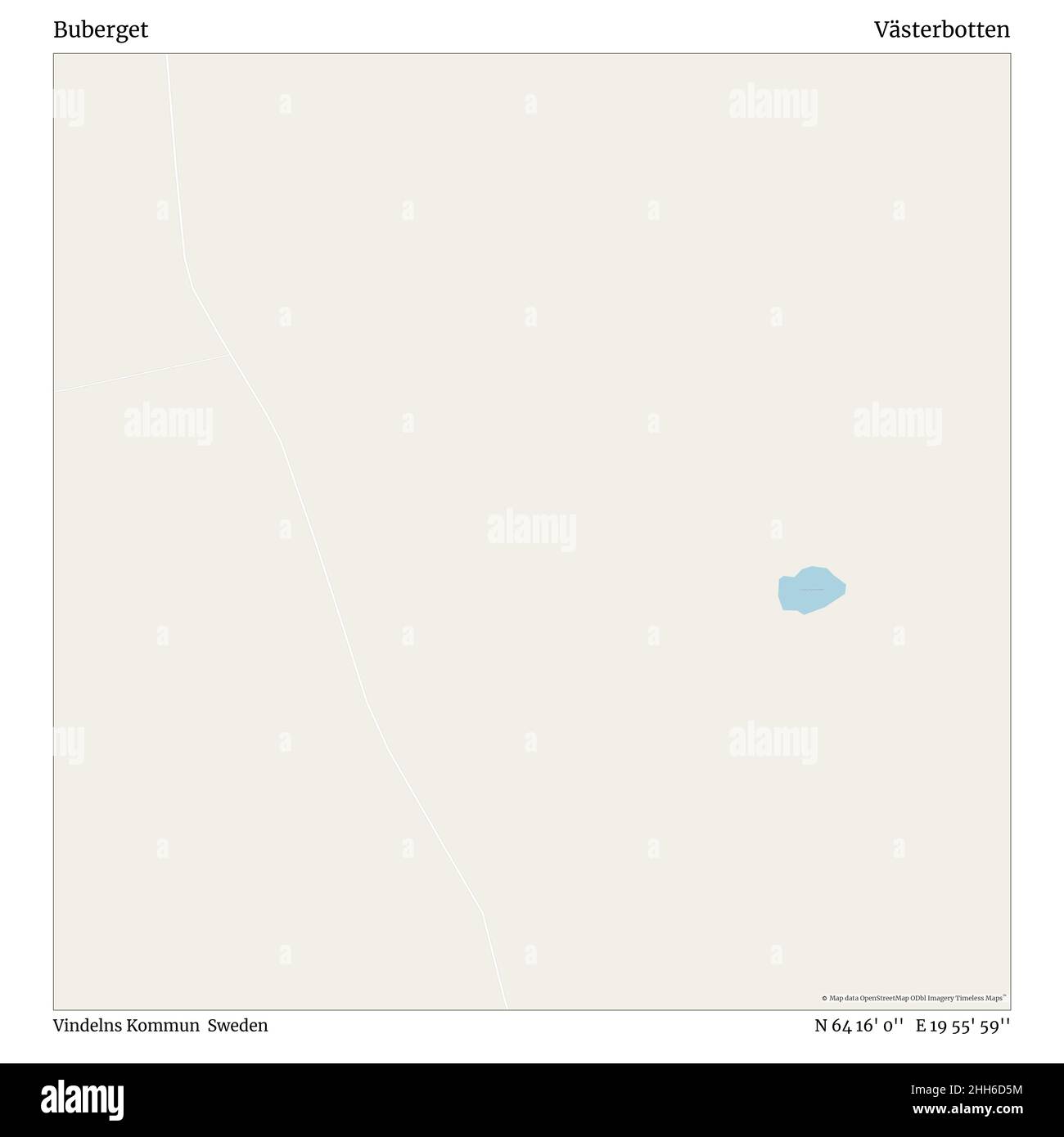 Buberget, Vindelns Kommun, Sweden, Västerbotten, N 64 16' 0'', e 19 55 ...