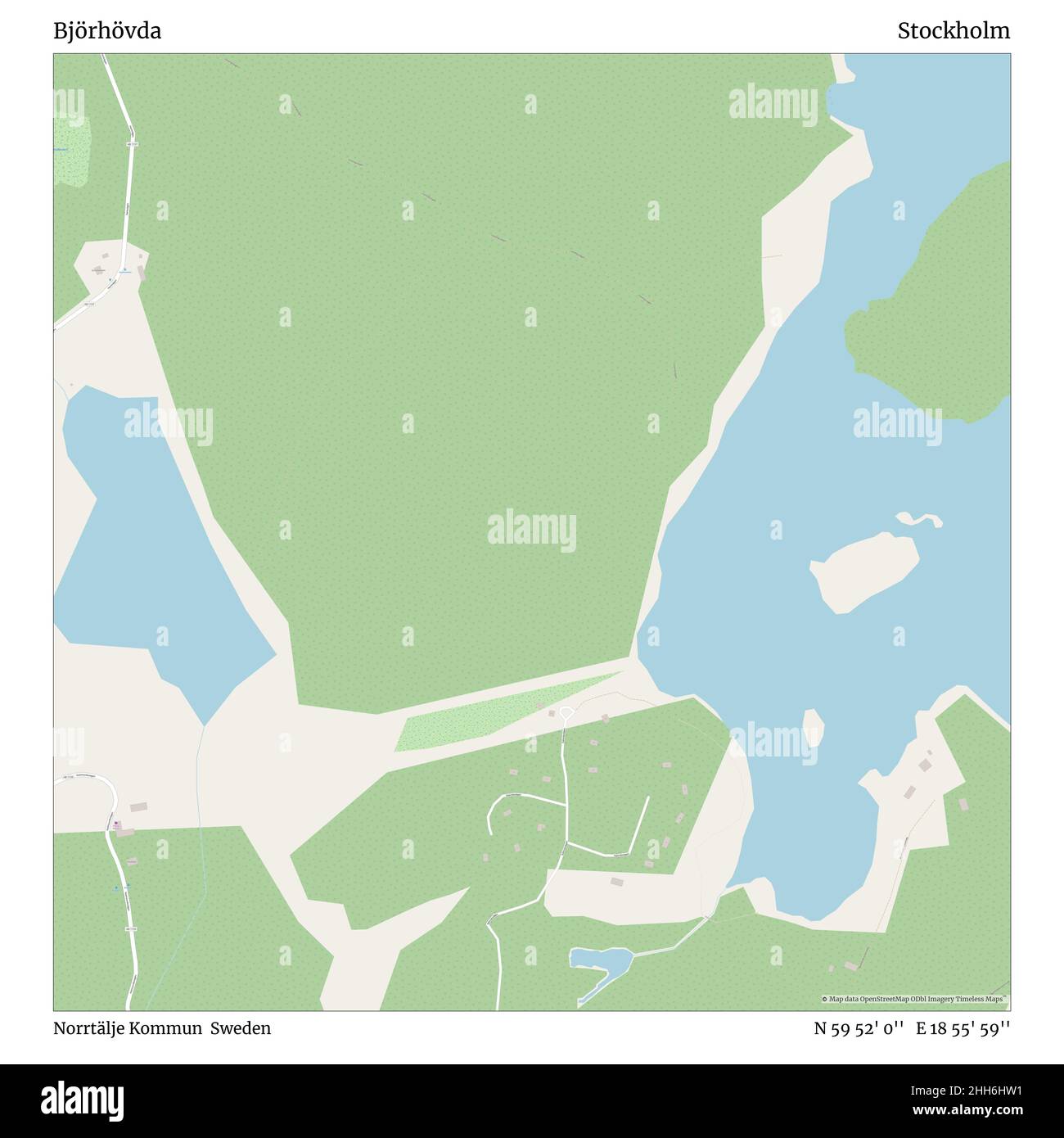 Björhövda, Norrtälje Kommun, Svezia, Stoccolma, N 59 52' 0'', e 18 55 ...