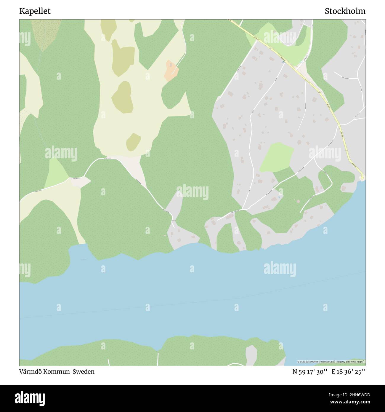 Kapellet, Värmdö Kommun, Svezia, Stoccolma, N 59 17' 30'', e 18 36' 25 ...