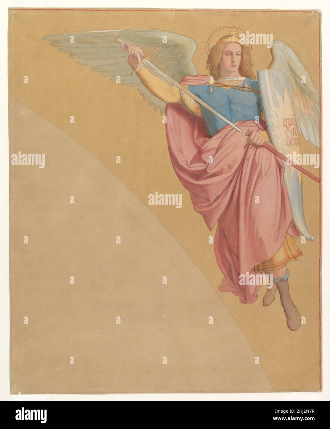 Arcangel disegno di una spada 1825–86 Eduard Jakob von Steinle ...