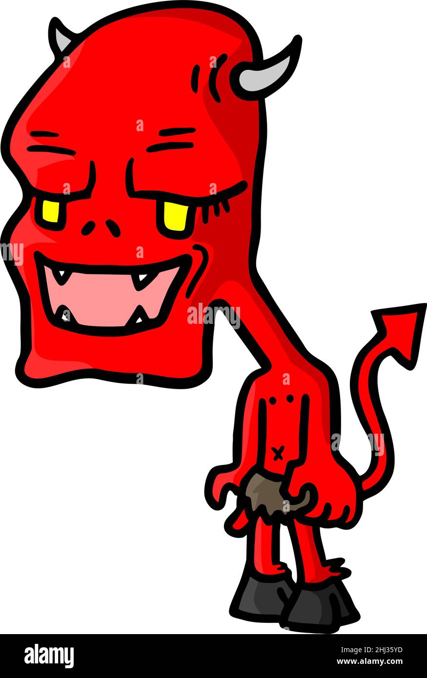 Cartoon red devil satan lucifer immagini e fotografie stock ad alta ...