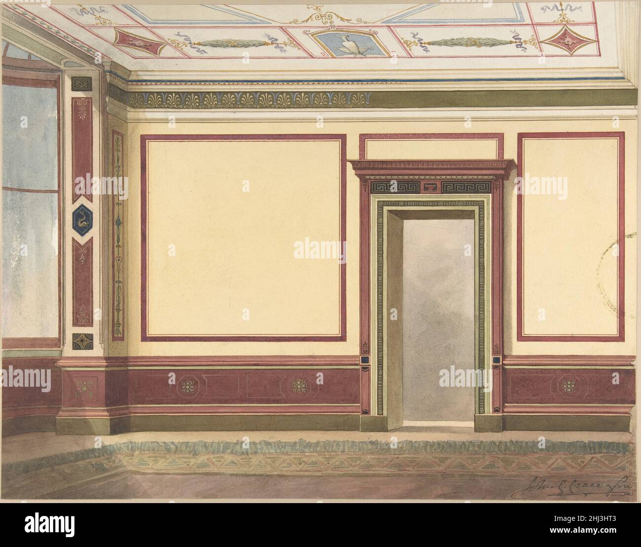 Semplificato terzo stile pompeiano immagini e fotografie stock ad alta ...