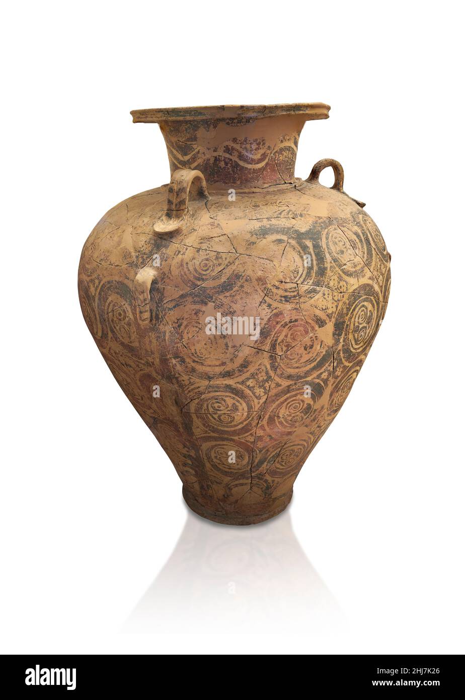 Ceramica micenea . Vaso piriforme con disegno a vortice ripetuto, 1500 ...