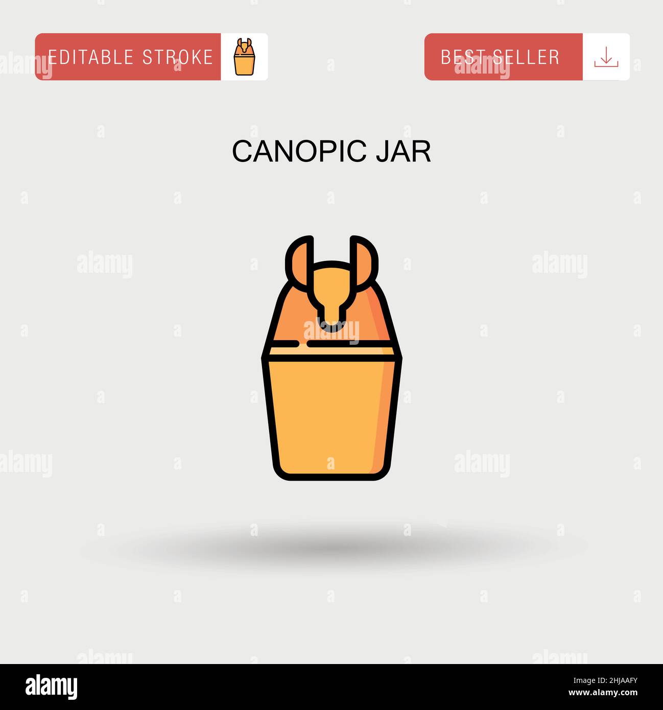 Antichi vasi canopi egiziani Immagini Vettoriali Stock - Alamy