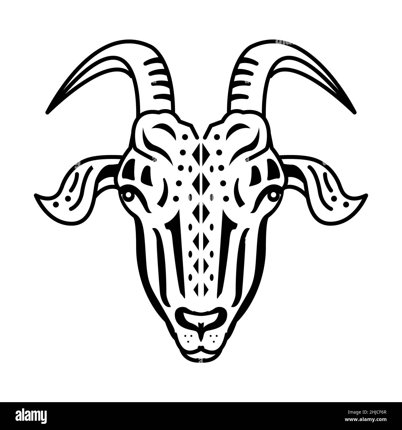 Capra stilizzata Immagini senza sfondo e Foto Stock ritagliate - Alamy