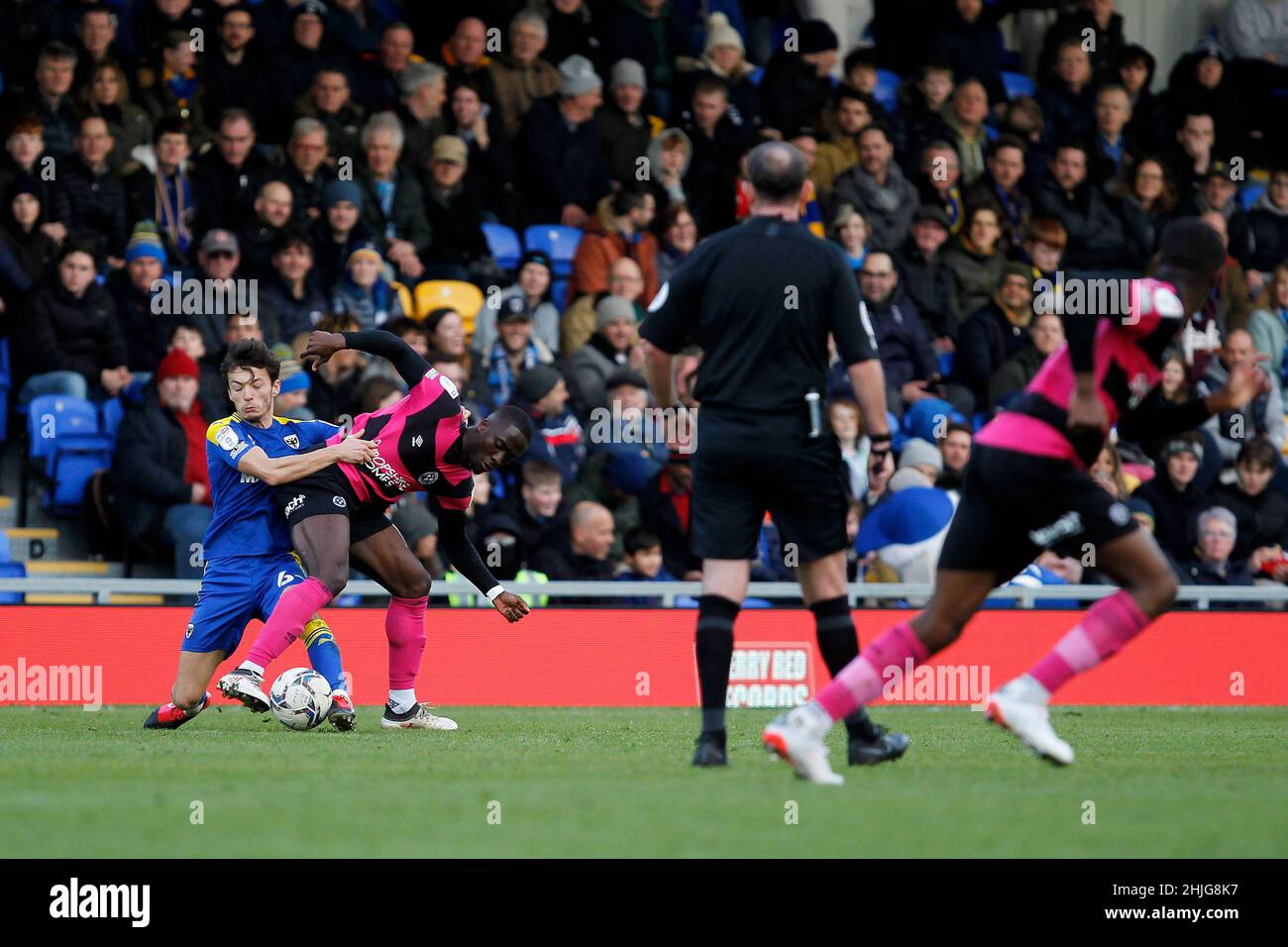 George marsh di afc wimbledon immagini e fotografie stock ad alta ...