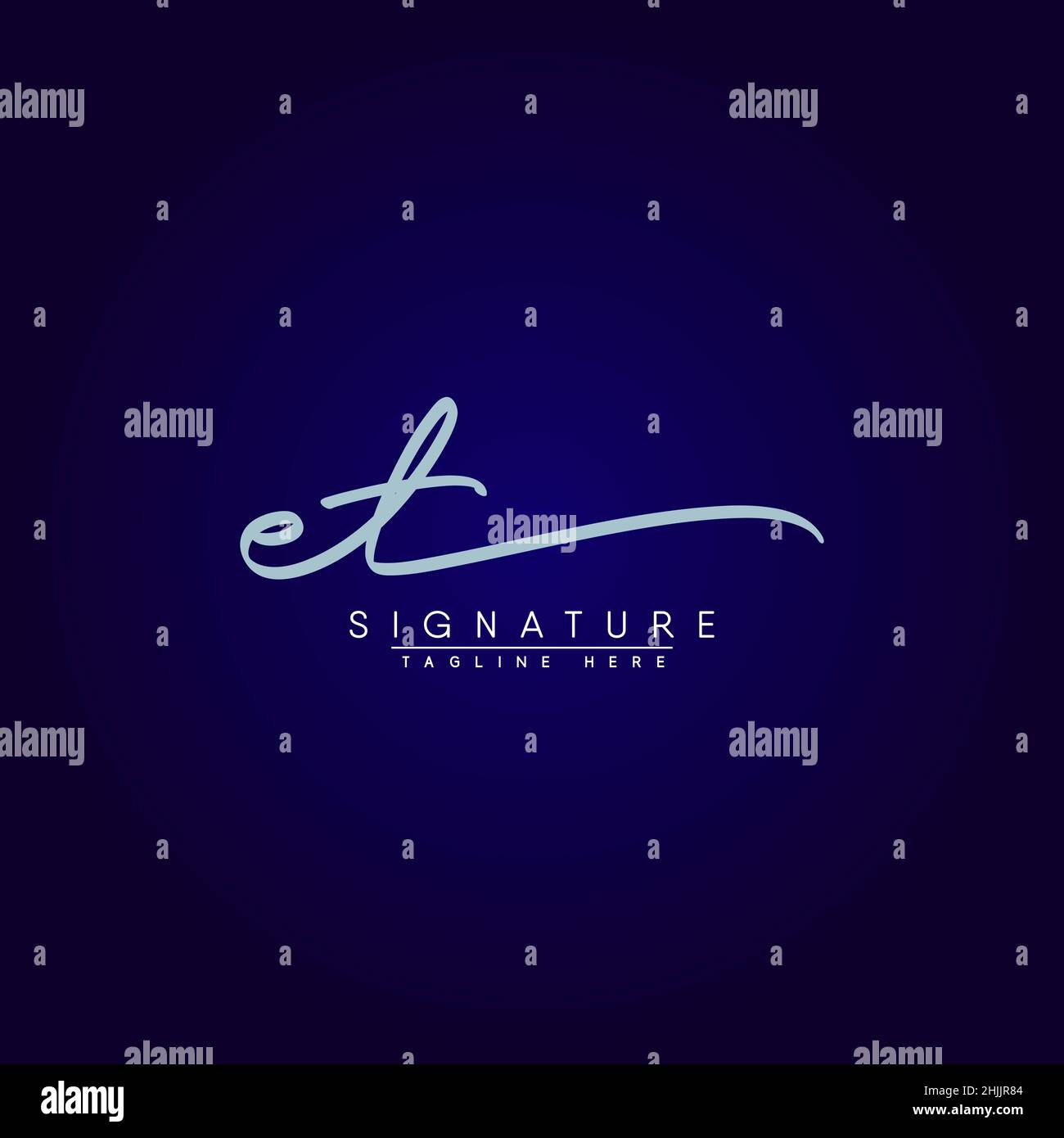 Firma iniziale Immagini Vettoriali Stock - Alamy