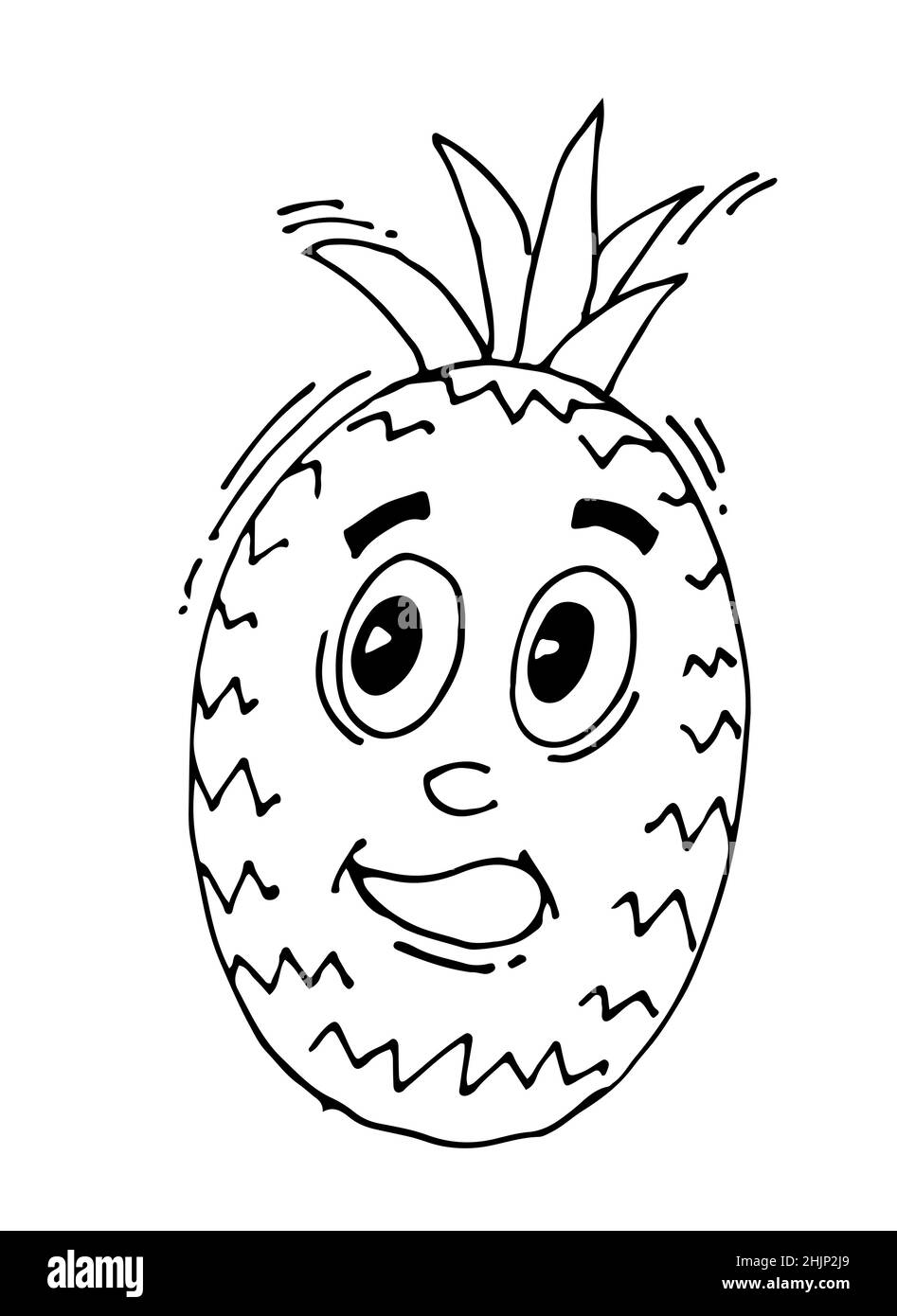 Disegno di ananas Immagini Vettoriali Stock - Alamy