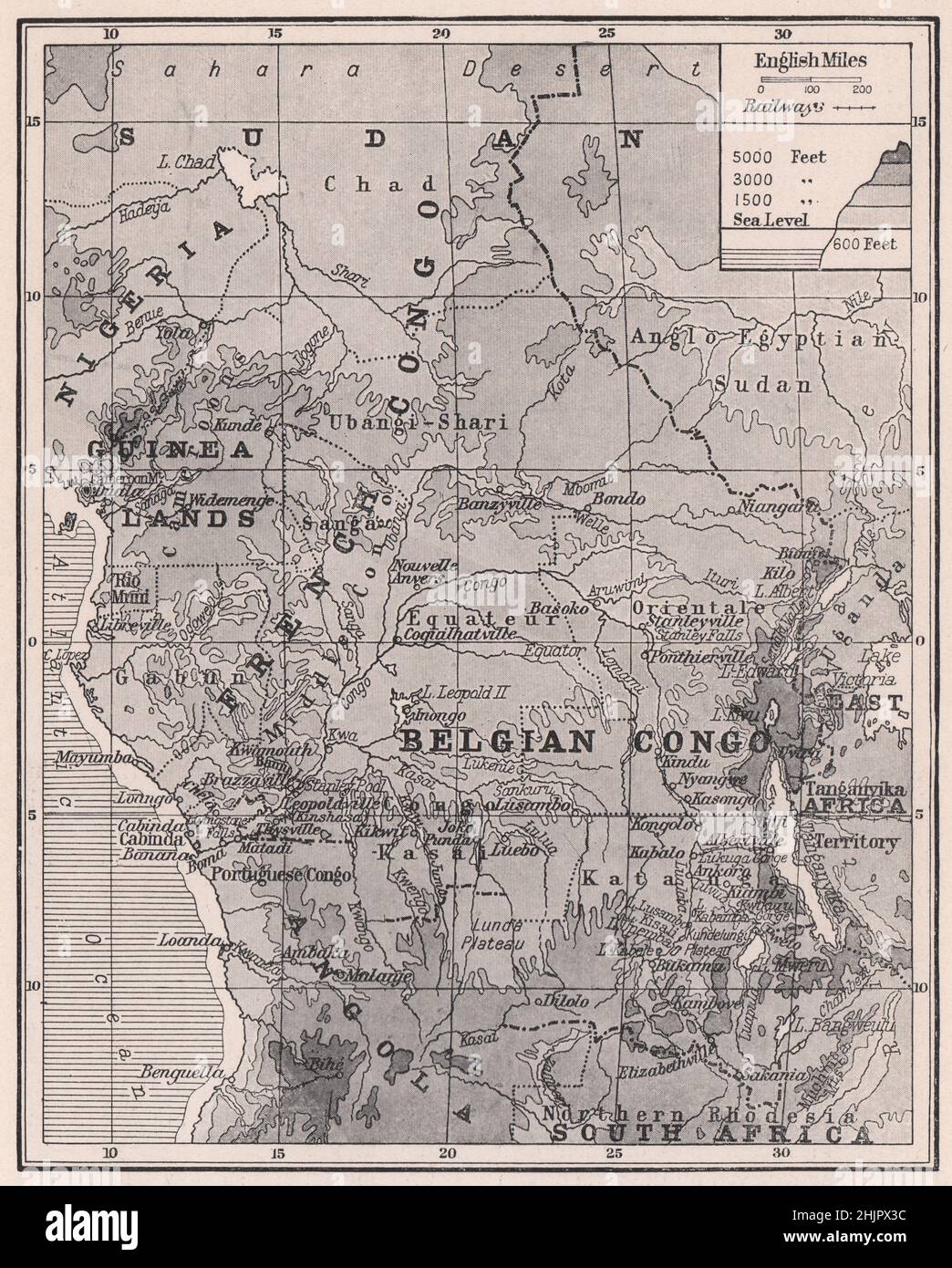 Map of the congo immagini e fotografie stock ad alta risoluzione - Alamy