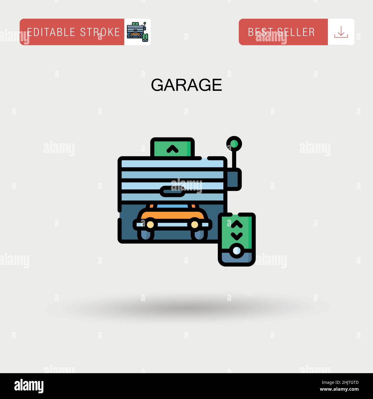 Garage in cemento Immagini Vettoriali Stock - Alamy