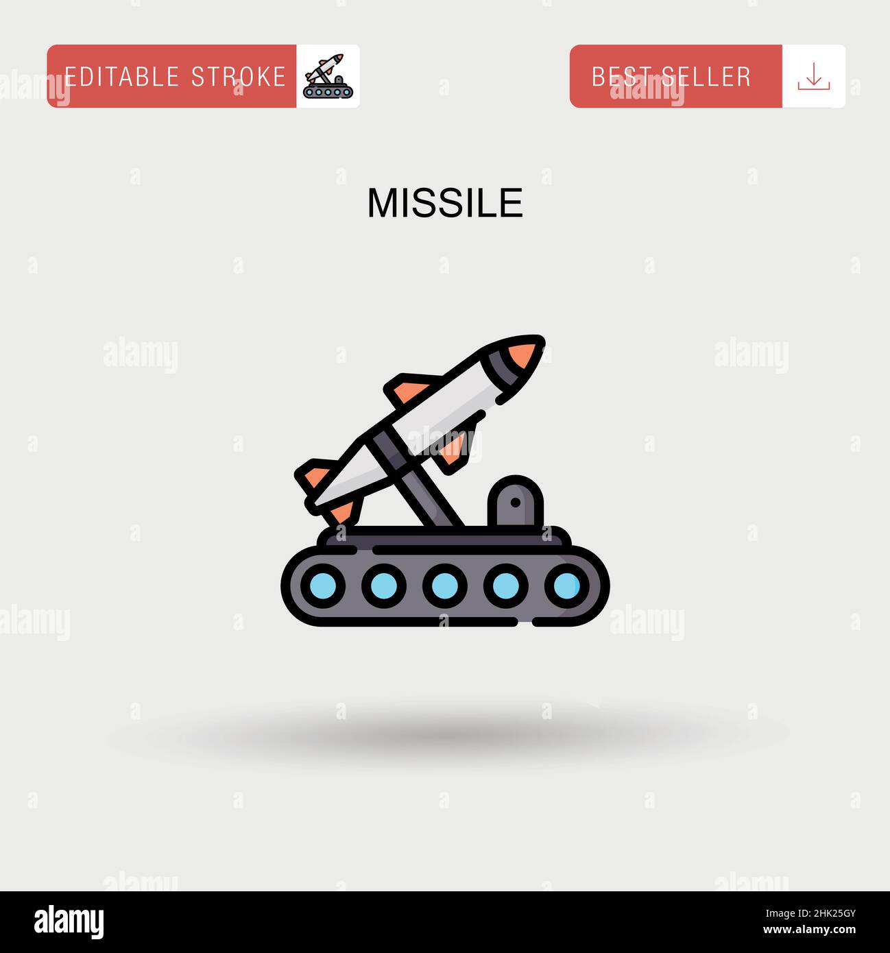 Icona del missile Immagini Vettoriali Stock - Alamy