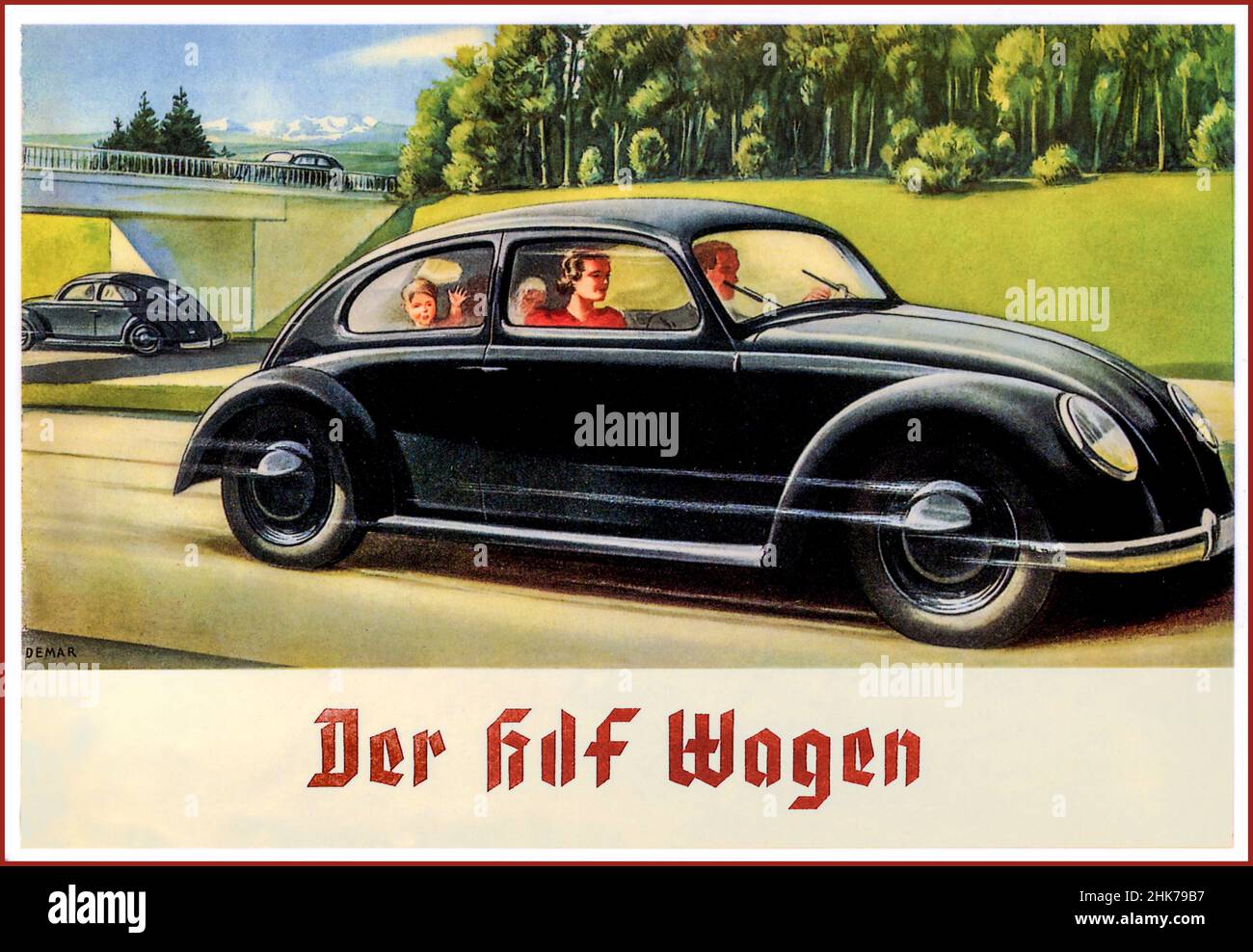 1930s DER KDF WAGEN Nazi Germania Volkswagen VW Brochure pagina ...