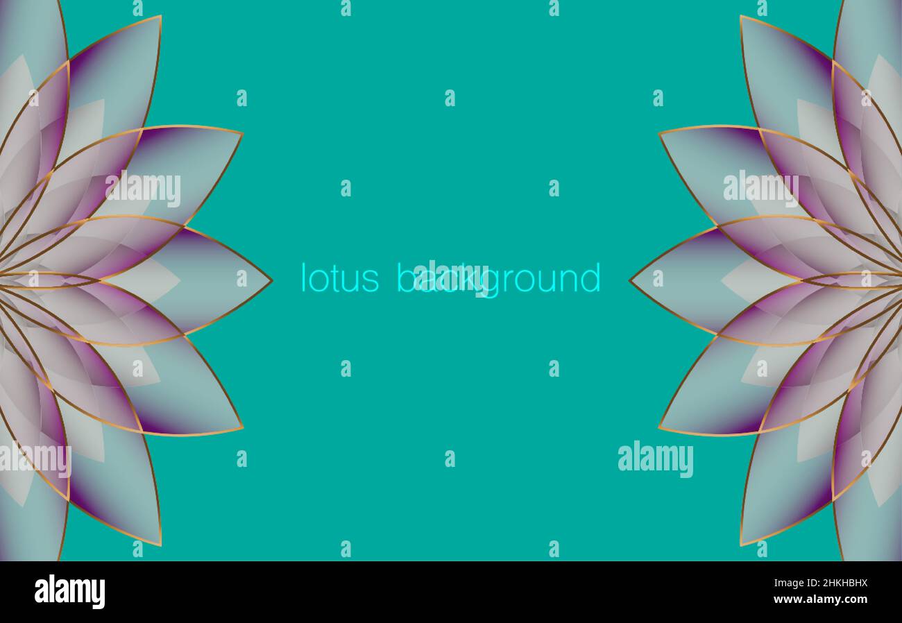 Modello di Banner Lotus, fiore viola della vita. Geometria sacra ...
