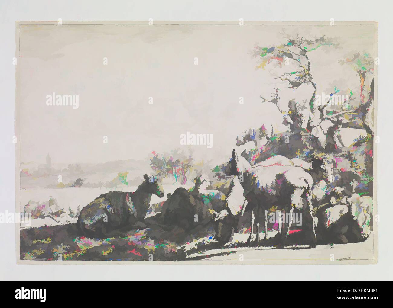 Arte ispirata dal Pastore, Paulus Potter, olandese, 1625-1654, 1644 ...