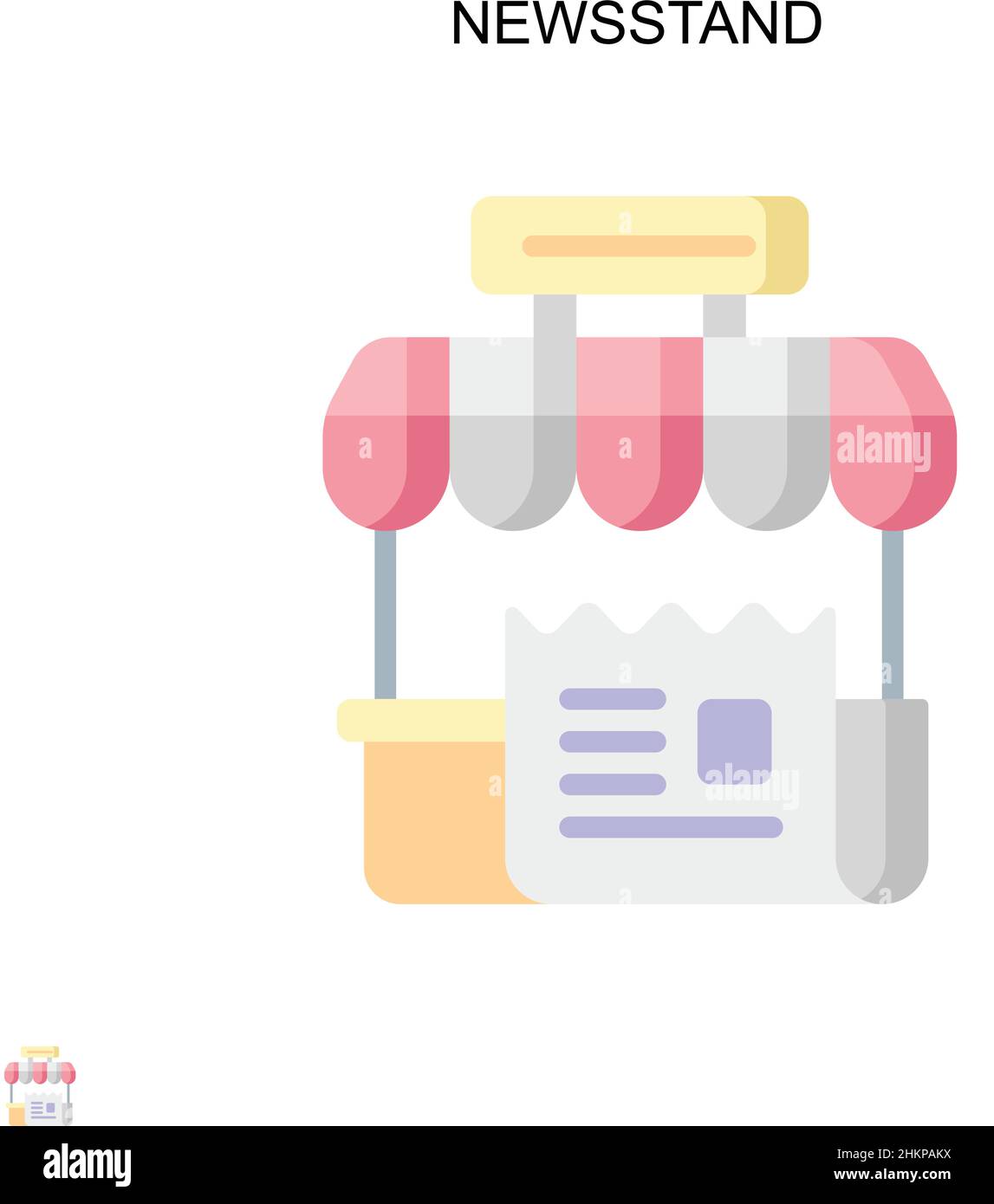 Newspaper stall Immagini Vettoriali Stock - Alamy