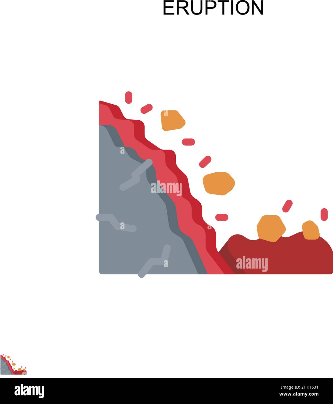 Magma basaltico Immagini Vettoriali Stock - Alamy