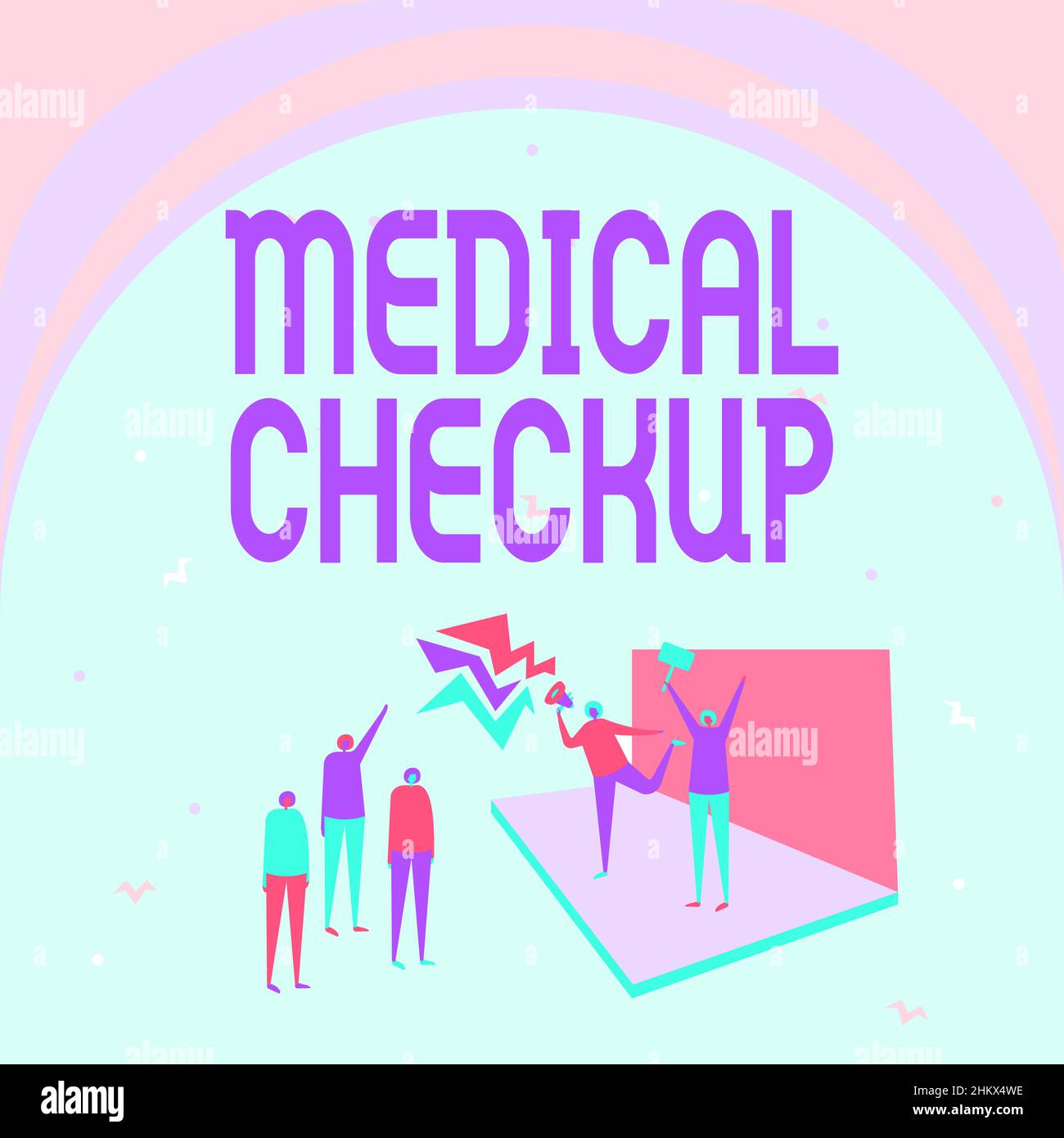 Cartello con la scritta Medical Check Up (controllo medico). Concetto ...