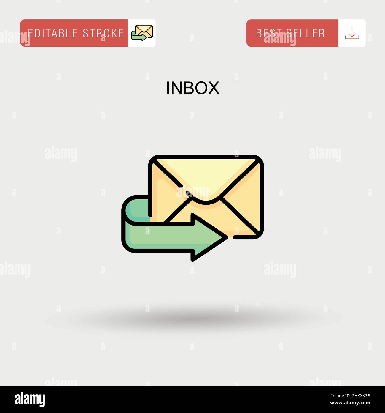 Icona della posta in arrivo Immagini Vettoriali Stock - Alamy