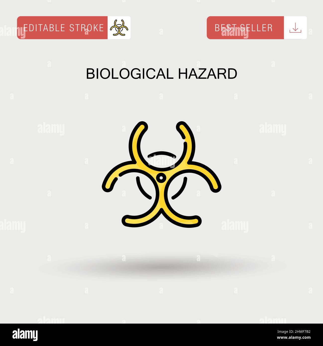 Simbolo di rischio biologico di bio hazard Immagini Vettoriali Stock ...
