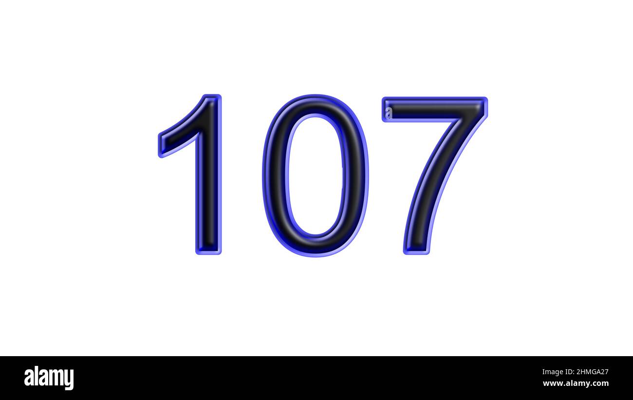 Number 107 Immagini senza sfondo e Foto Stock ritagliate - Alamy