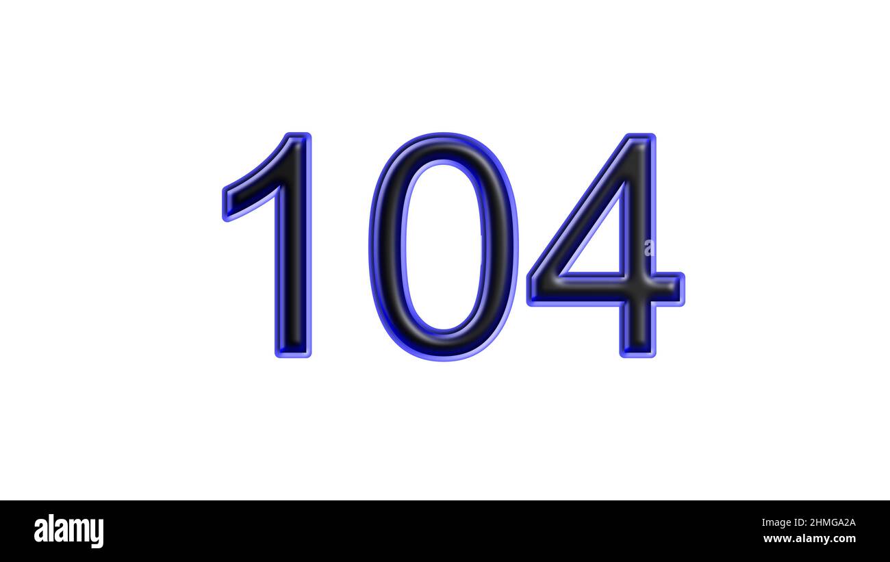 Number 104 sign immagini e fotografie stock ad alta risoluzione - Alamy
