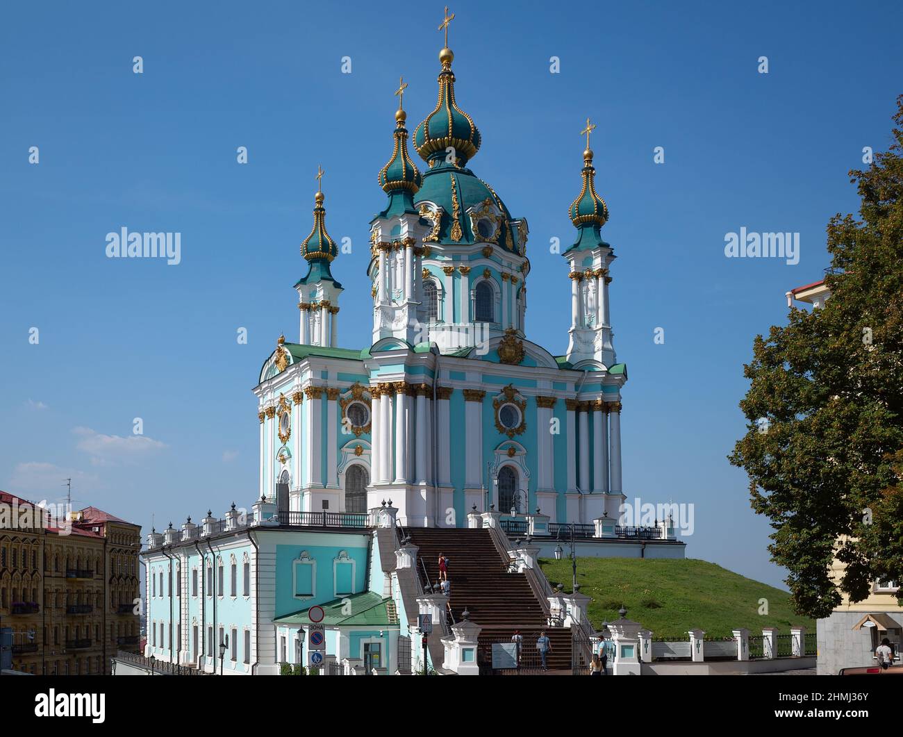 Chiesa di Sant'Andrea a Podol a Kyiv. Perla di architettura Ucraina ...
