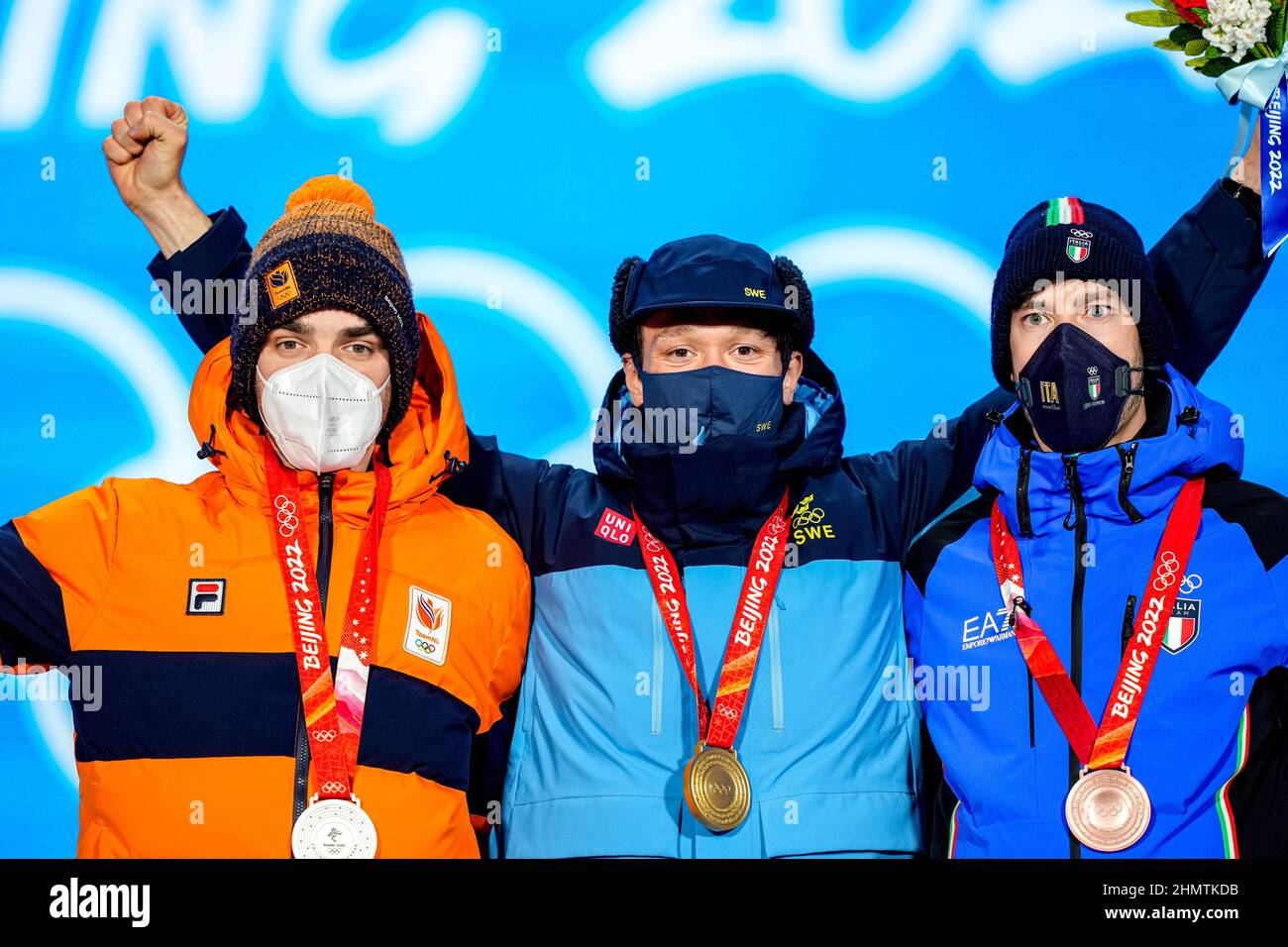 PECHINO, CINA - FEBBRAIO 12: Patrick Roest vincitore della medaglia d ...