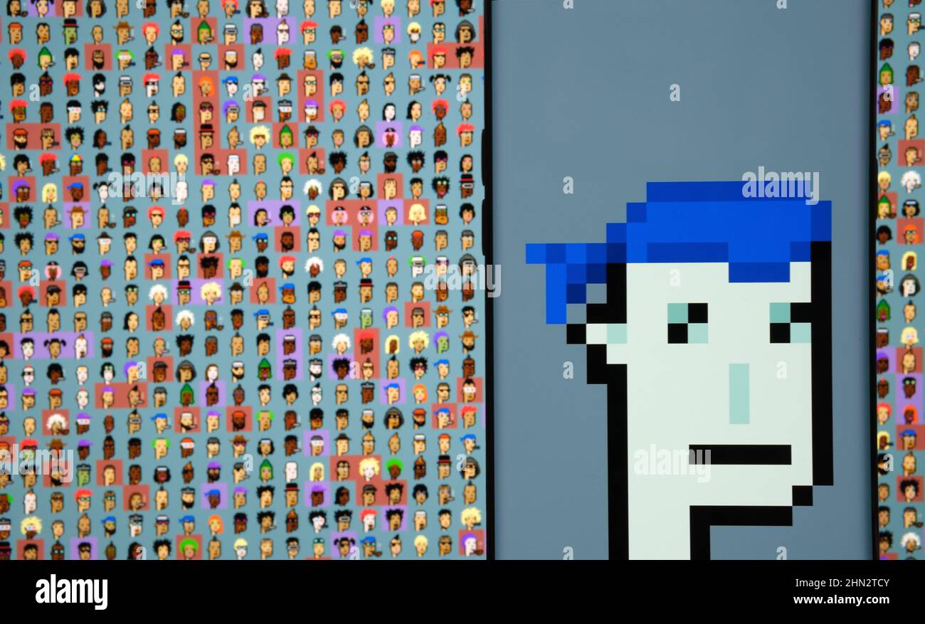 Cryptopunk nft in vendita immagini e fotografie stock ad alta ...