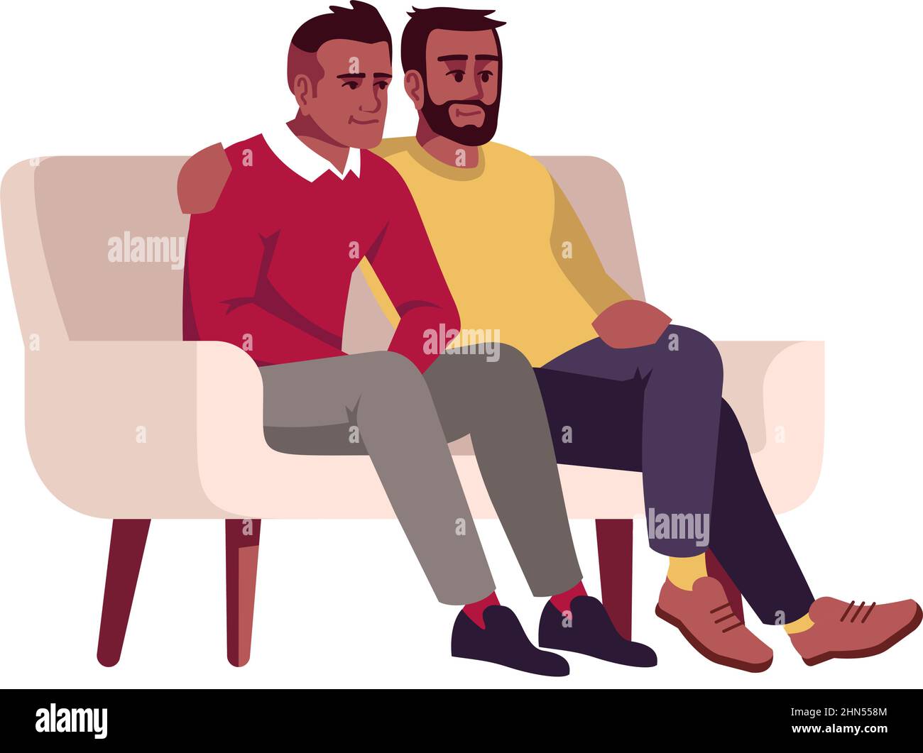 Mature gay couple Immagini Vettoriali Stock - Alamy