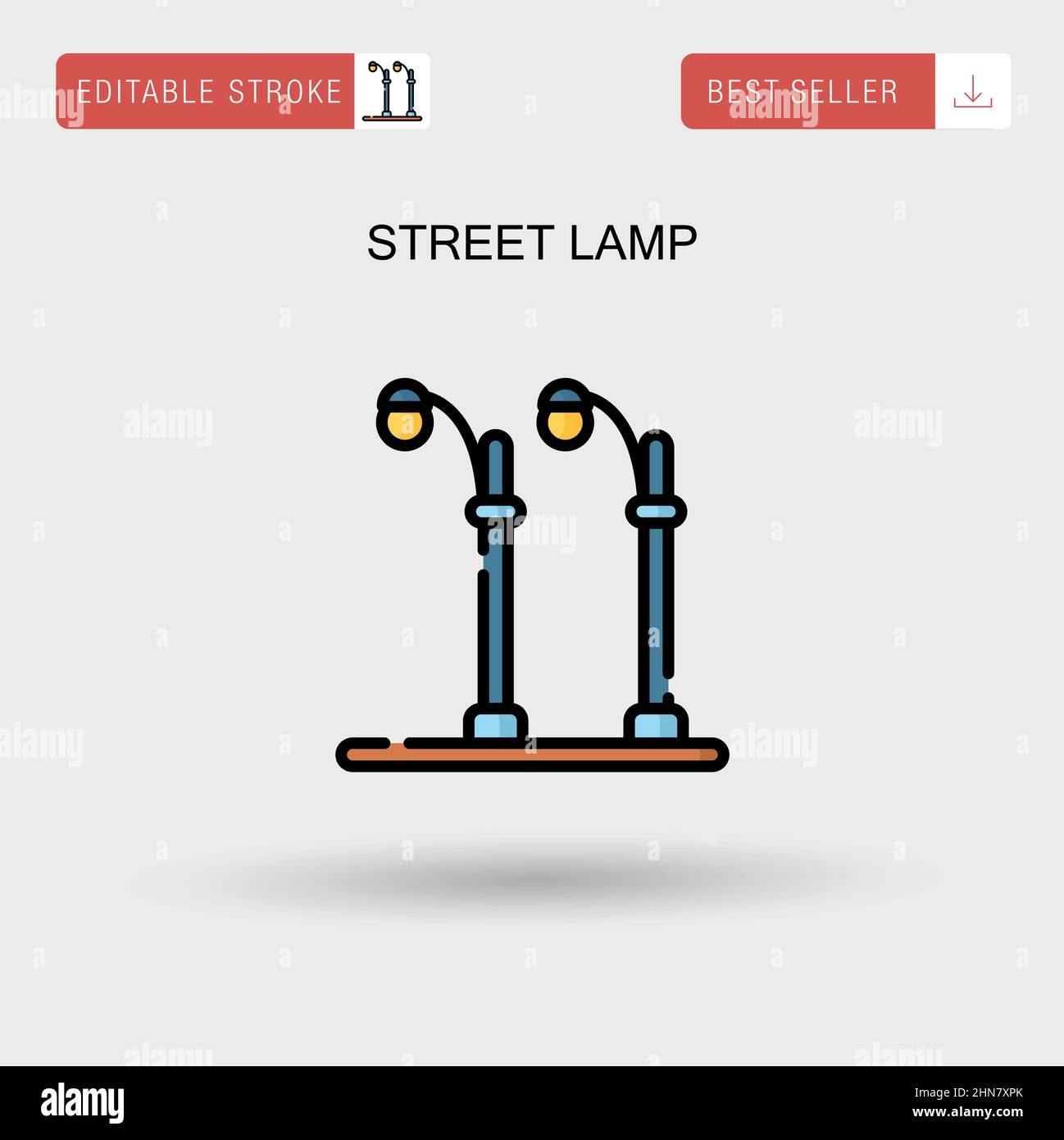 Sagoma di lampione Immagini Vettoriali Stock - Alamy