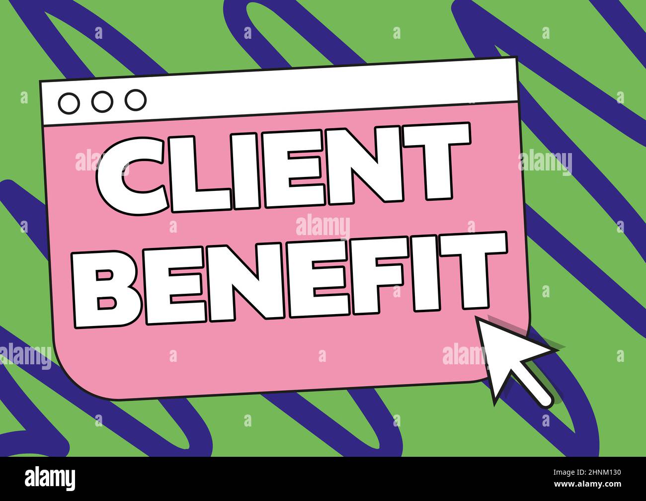 Testo grafia vantaggi del cliente, concetto del Internet il valore ...
