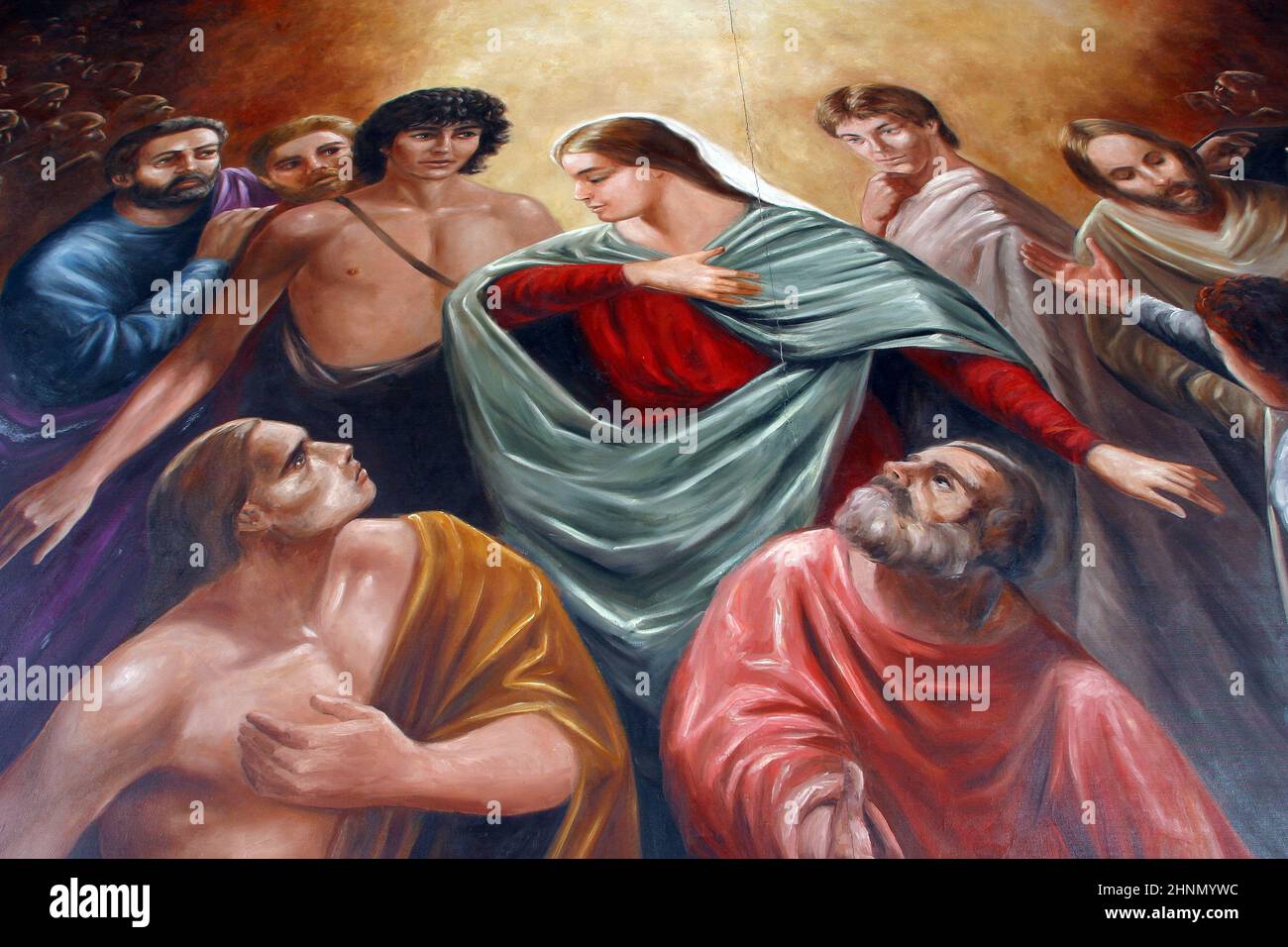 Pala d'altare su un altare maggiore nella chiesa parrocchiale dello ...