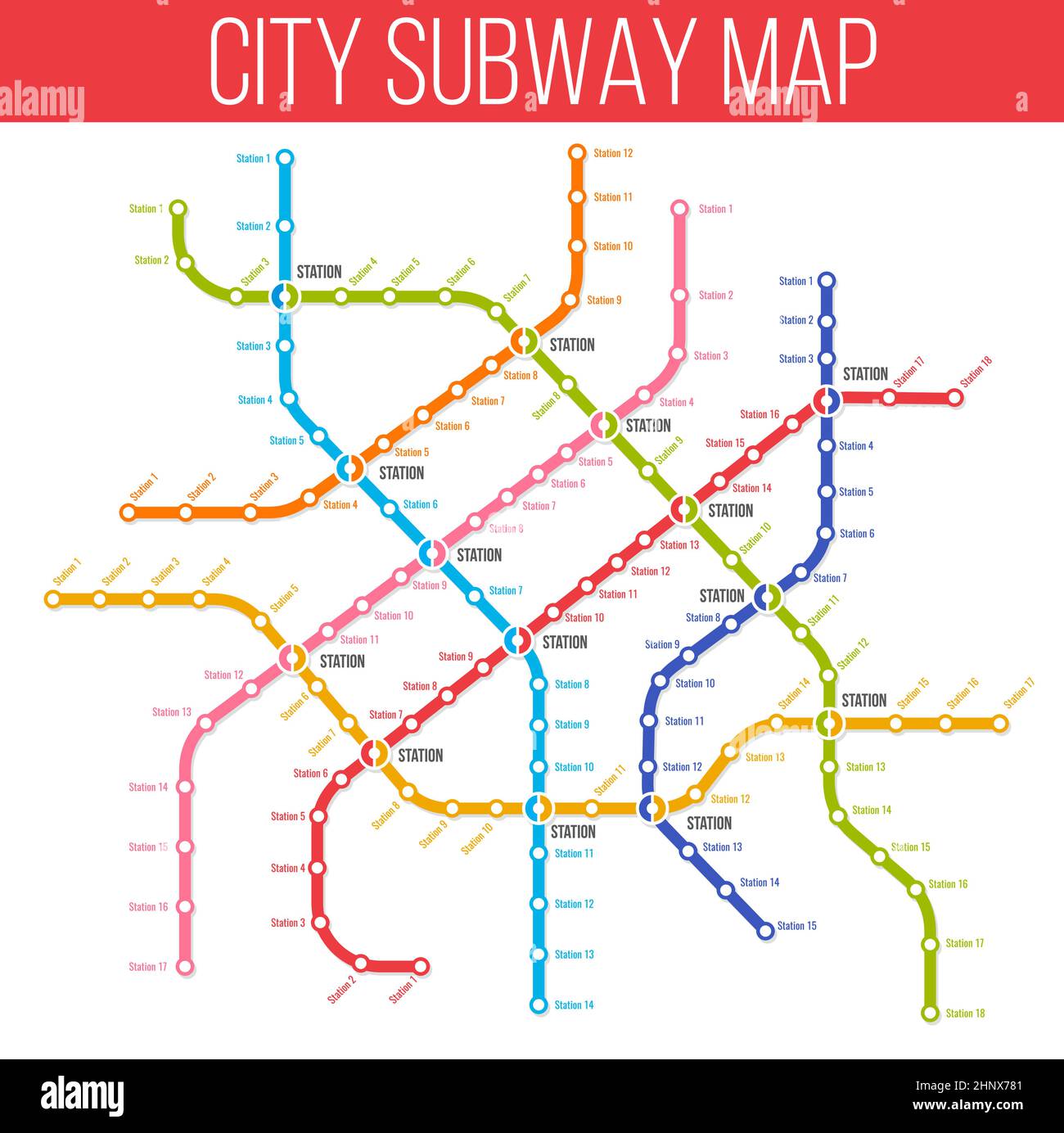 Cartina metropolitana, metropolitana e metropolitana. Schema delle ...