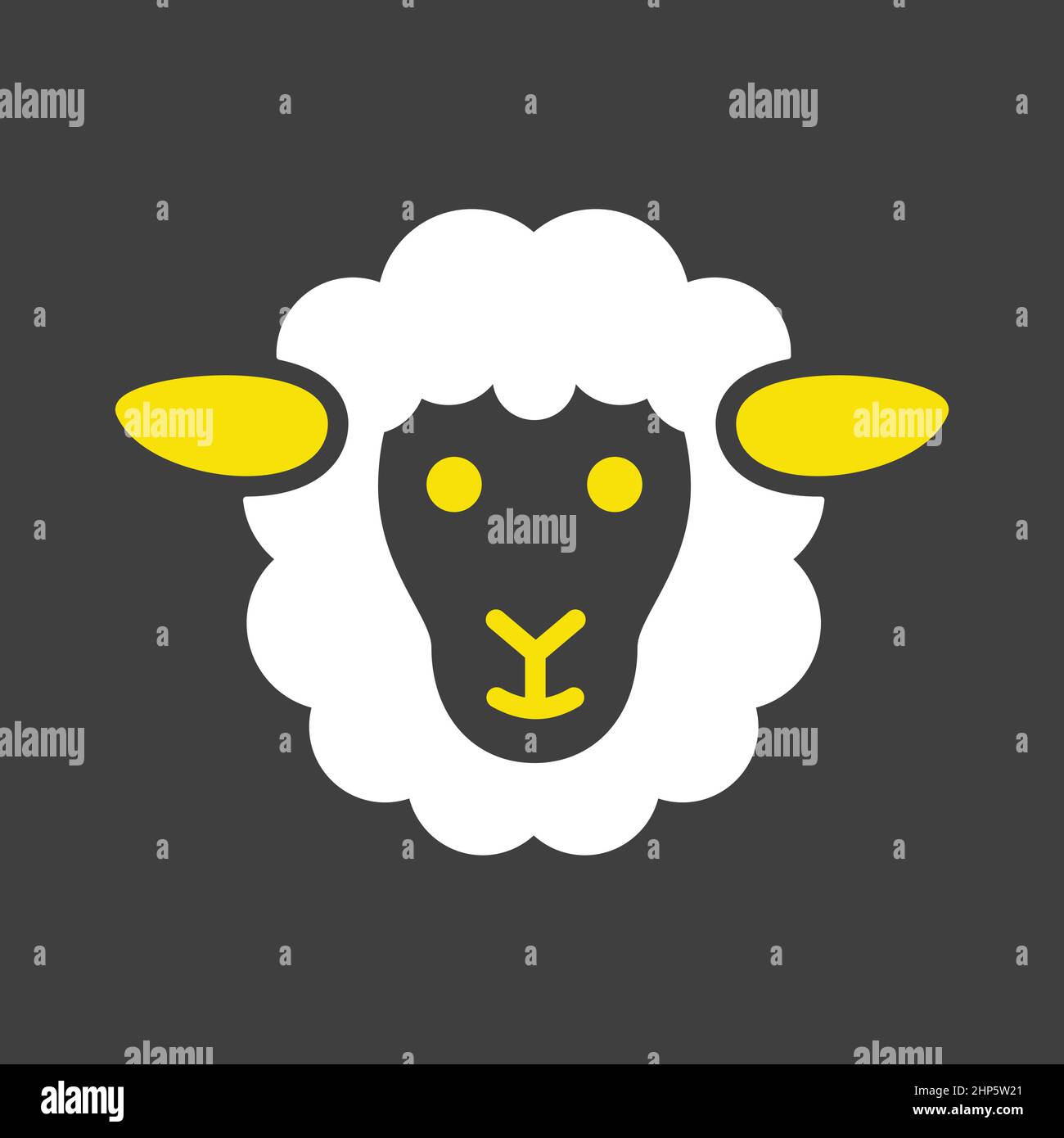 Gregge di pecore Immagini Vettoriali Stock - Alamy