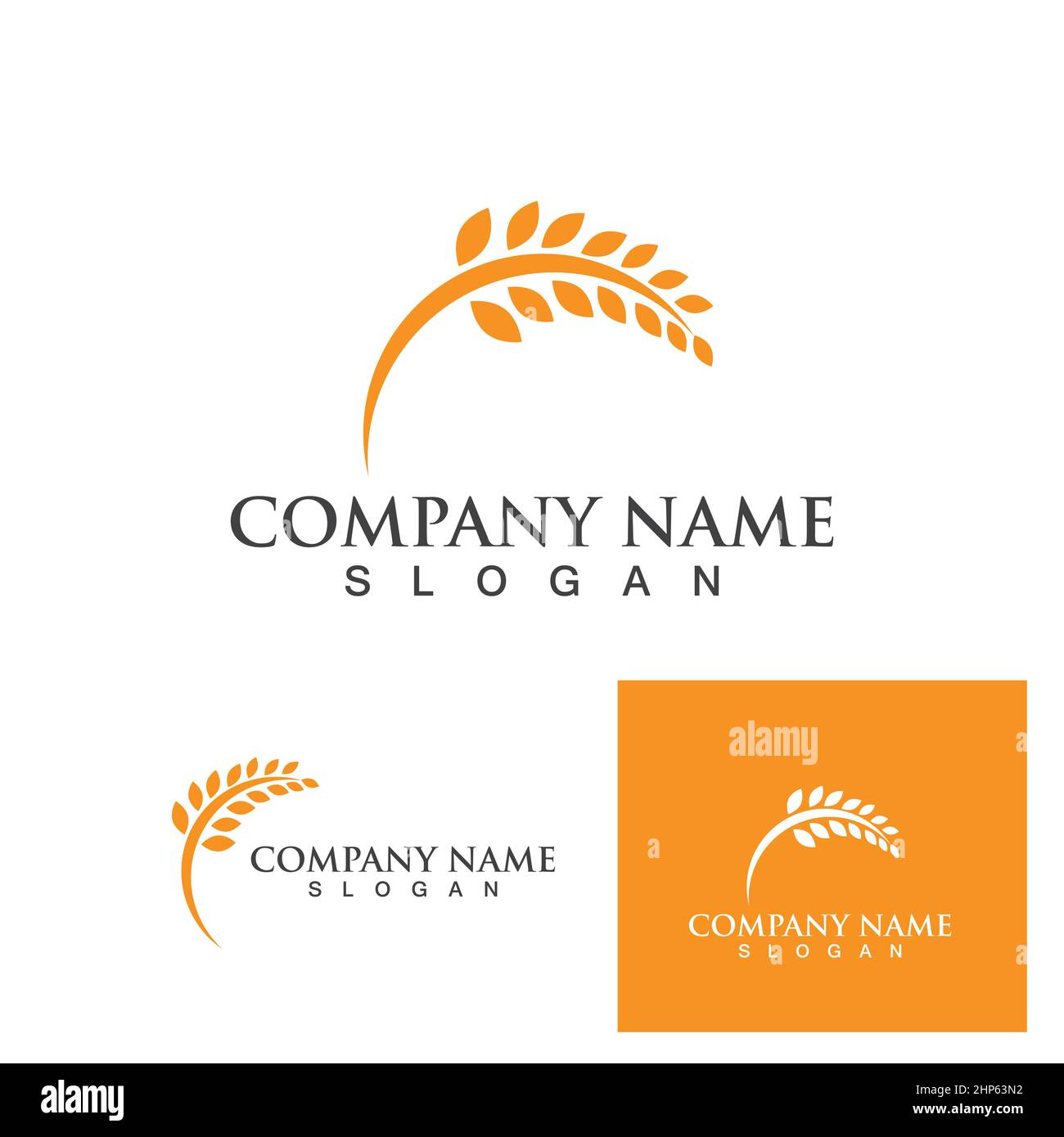 Logo di spiga di grano Immagini Vettoriali Stock - Alamy