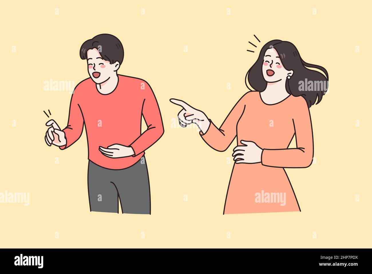 Persona che ride Immagini Vettoriali Stock - Alamy