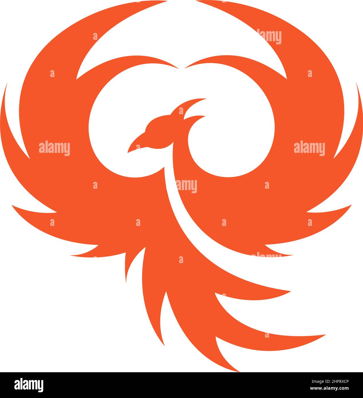 Uccello fenice logo Immagini Vettoriali Stock - Alamy