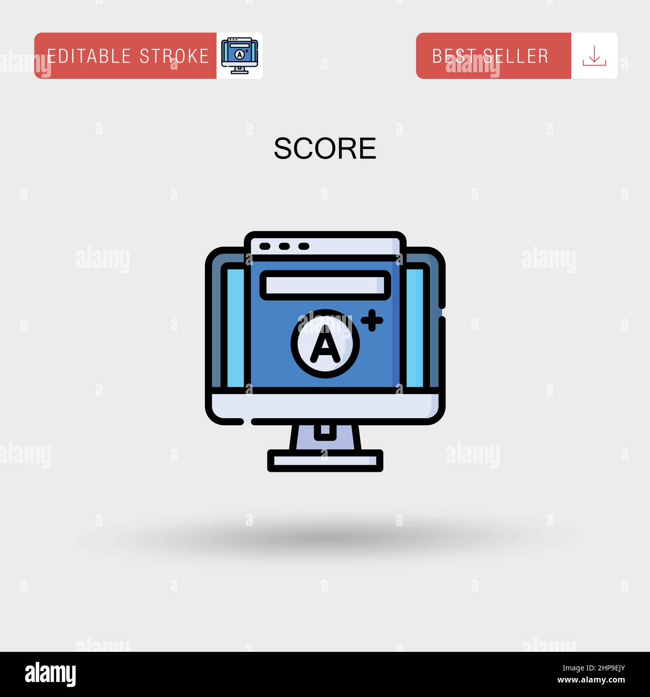 Score icona Immagini Vettoriali Stock - Alamy
