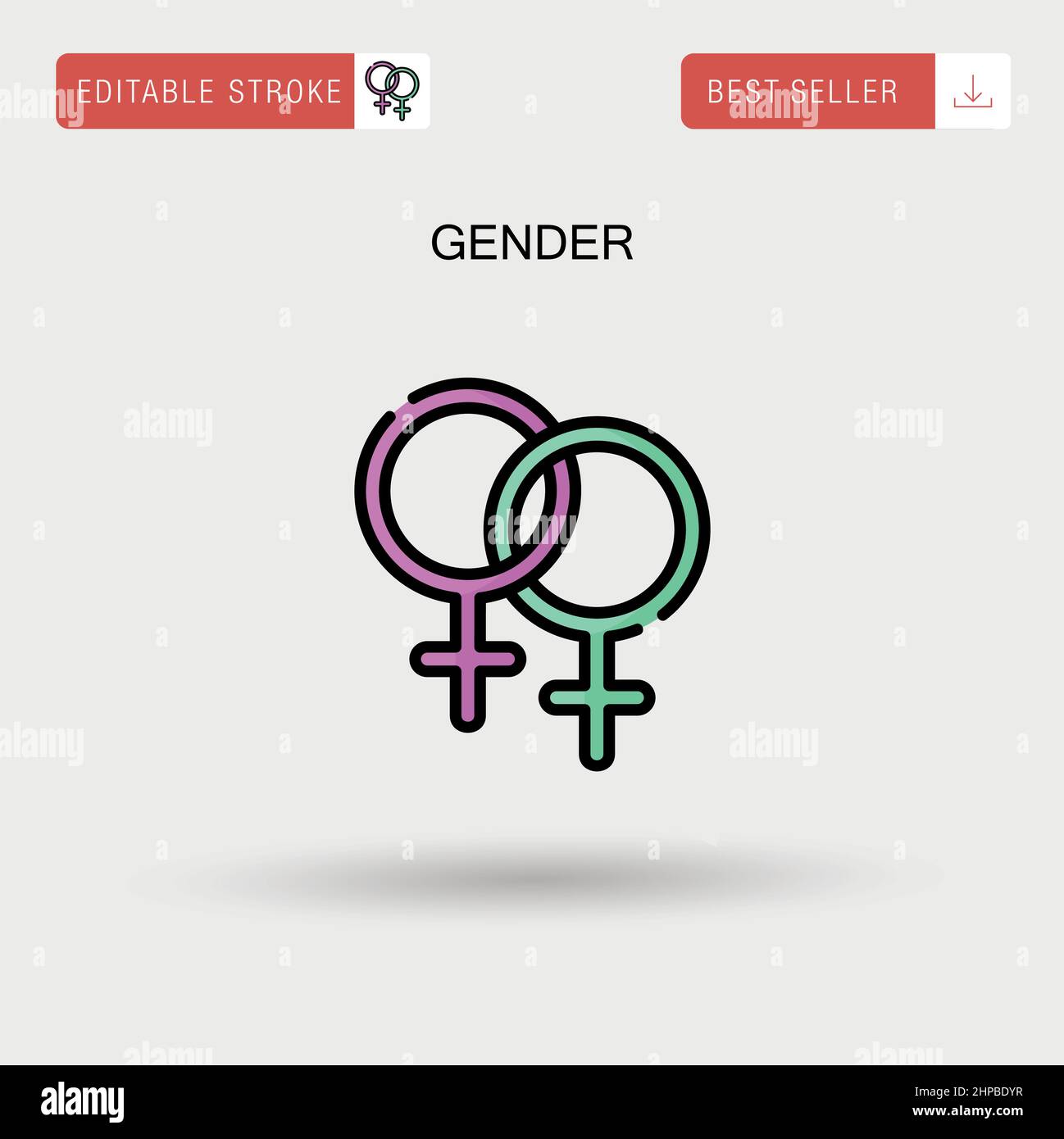 Simbolo dell'uguaglianza di genere Immagini Vettoriali Stock - Alamy